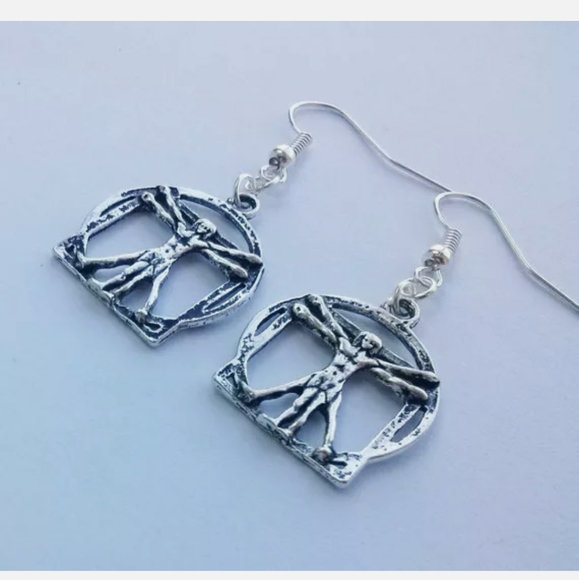 Jewelry | New The Vitruvian Man Leonardo Da Vinciearrings | Poshmark
